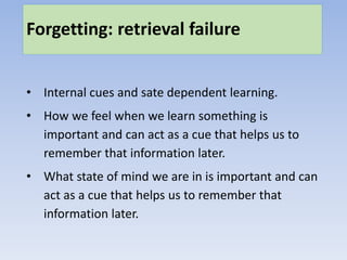 Mod 3 retrieval failure2 | PPT