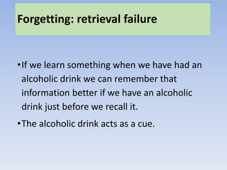 Mod 3 retrieval failure2 | PPT