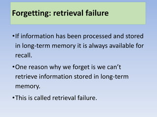 Mod 3 retrieval failure2 | PPT