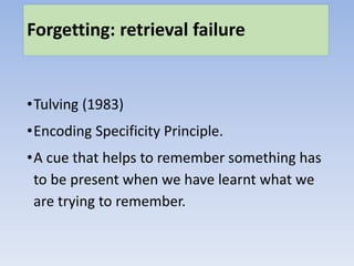 Mod 3 retrieval failure2 | PPT
