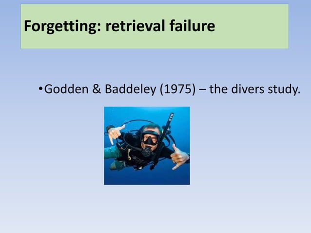 Mod 3 retrieval failure2 | PPT