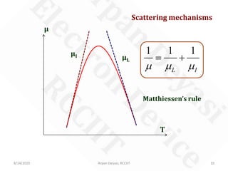 Carrier transport processes | PDF
