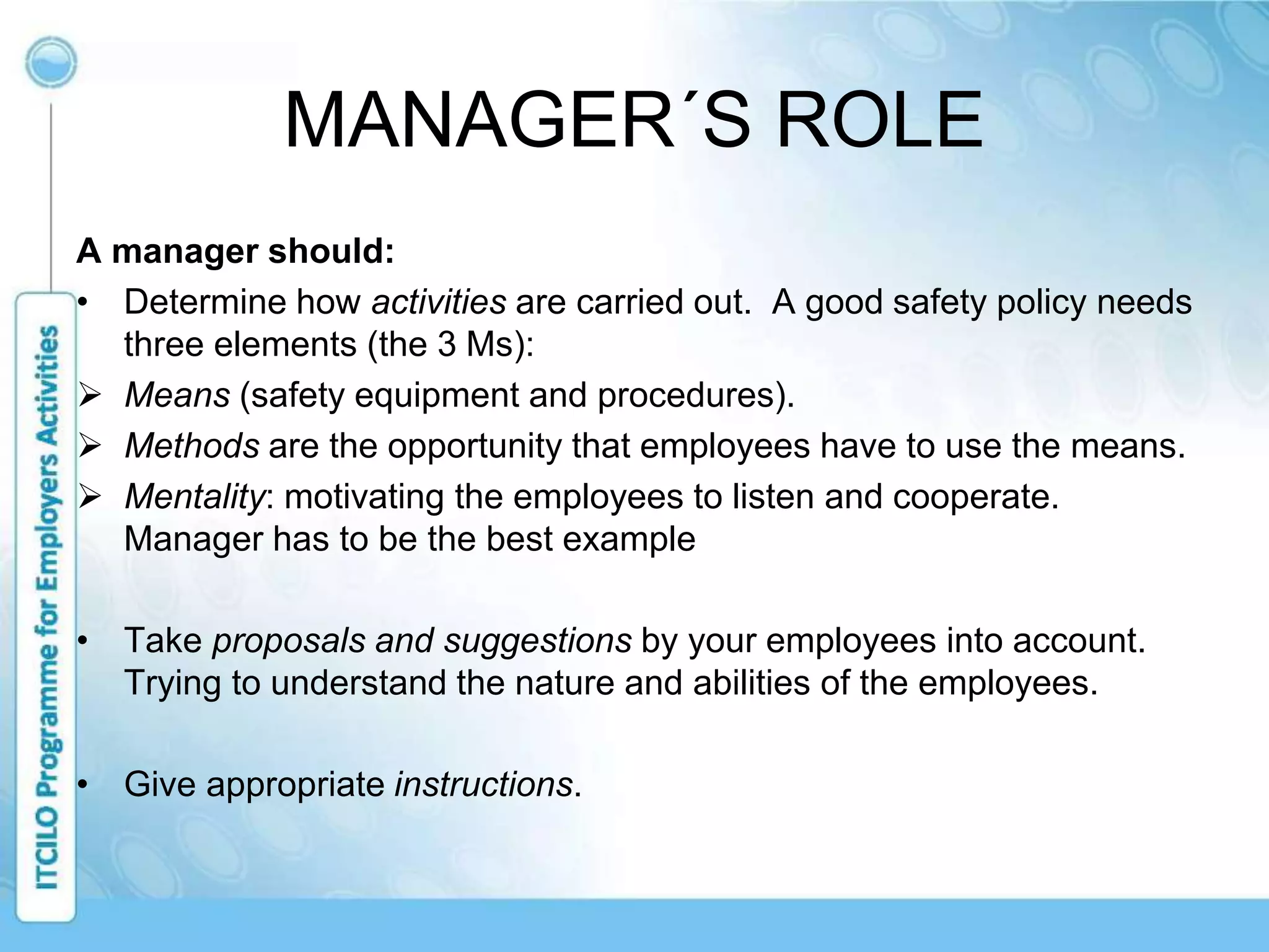 stimulating safe behaviours | PPT