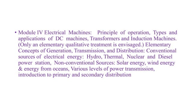 Electrical Machines | PPT
