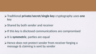 module 4 ppt on crypography and network security | PPTX