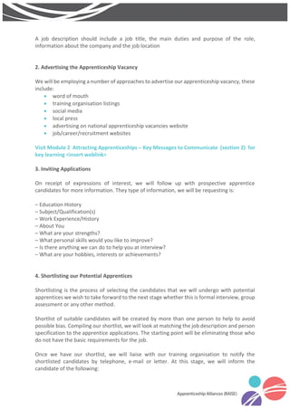 Module 4 - Employ Our First Apprentice | PDF