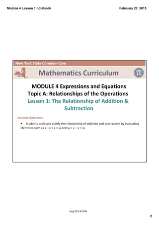 Mod 4 lesson 1 | PDF
