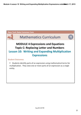 Mod 4 lesson 10 | PDF