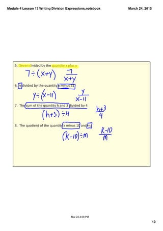 Mod 4 lesson 13 | PDF
