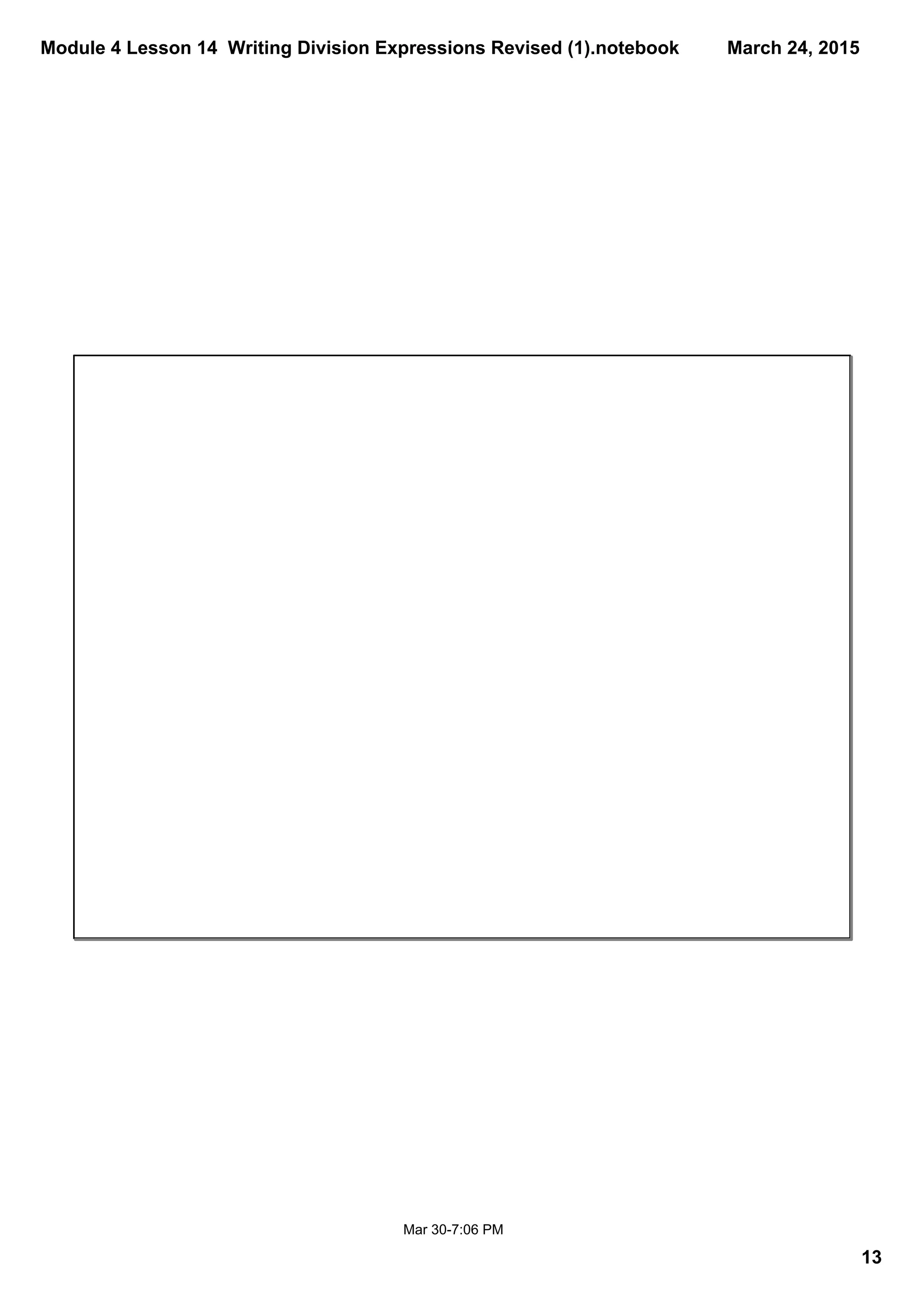 Mod 4 lesson 14 | PDF