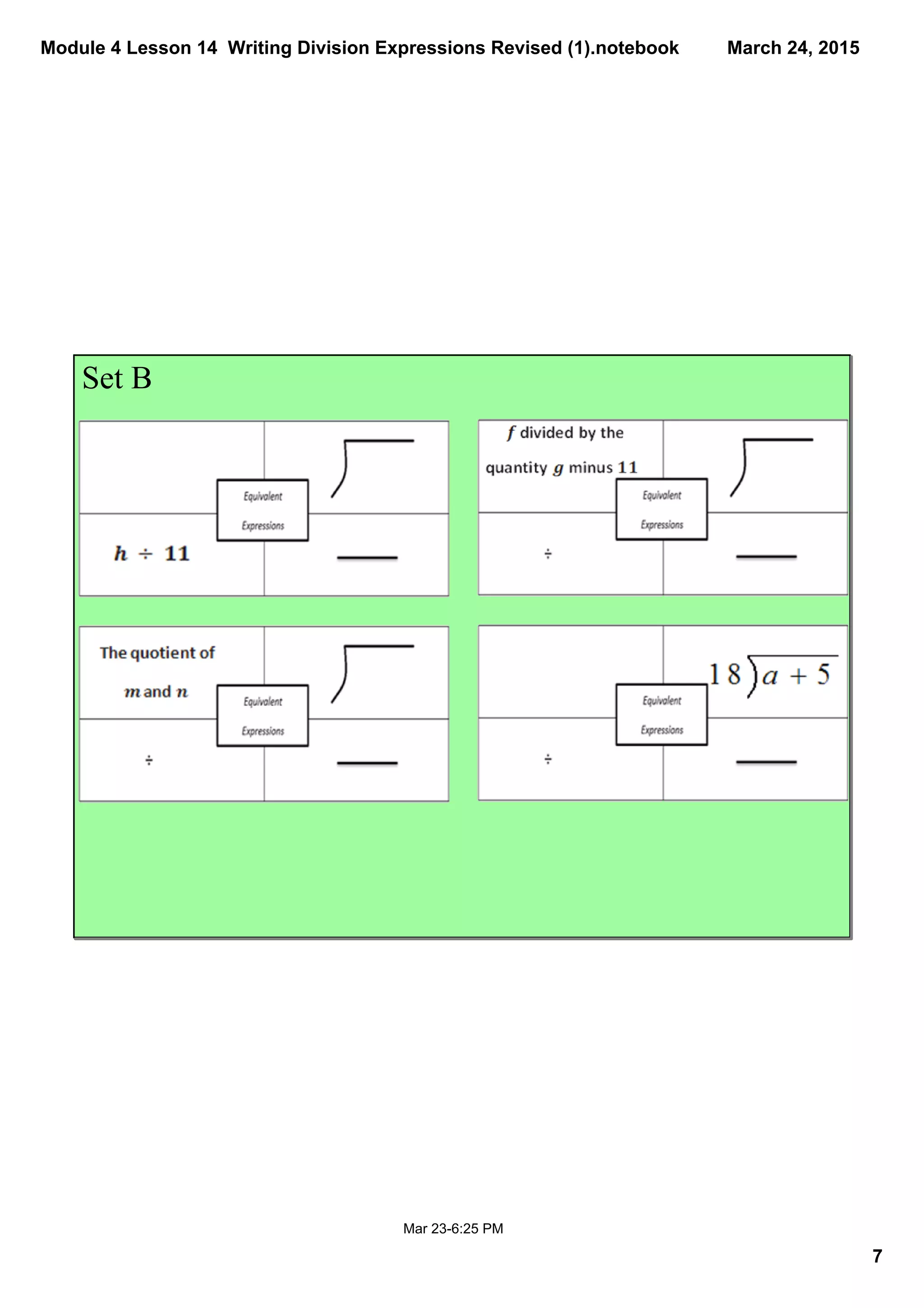Mod 4 lesson 14 | PDF