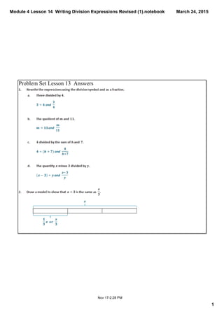 Mod 4 lesson 14 | PDF