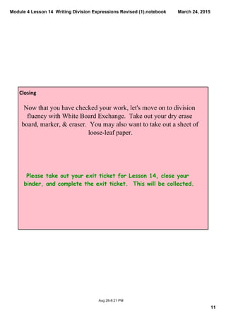 Mod 4 lesson 14 | PDF