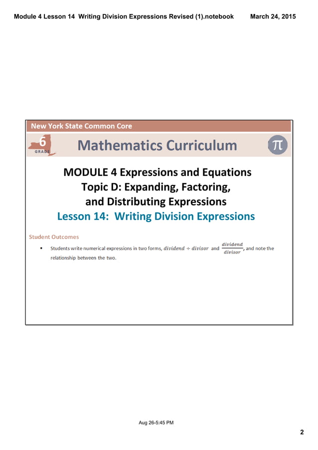 Mod 4 lesson 14 | PDF