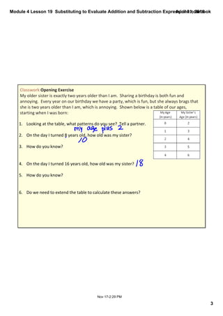 Mod 4 lesson 19 | PDF