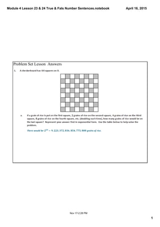 Mod 4 lesson 23 | PDF