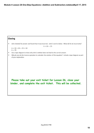 Mod 4 lesson 26 | PDF