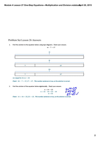 Mod 4 lesson 27 | PDF | Homework and Study | Education