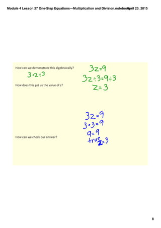 Mod 4 lesson 27 | PDF | Homework and Study | Education