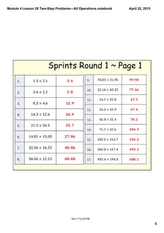 Mod 4 lesson 28 | PDF