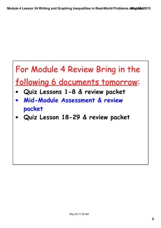Mod 4 lesson 34 | PDF