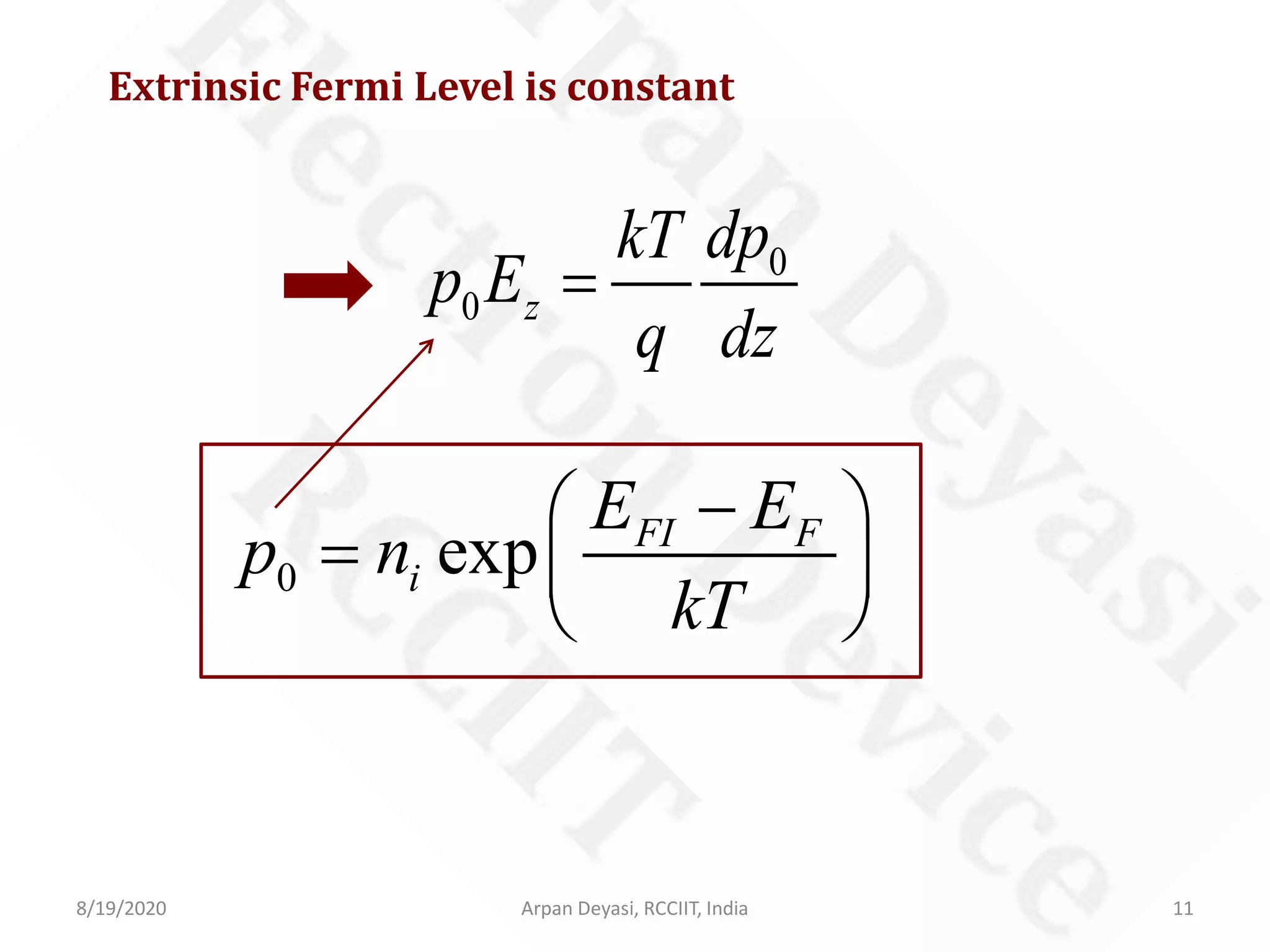 p-n junction: built-in potential and constant Fermi level | PDF