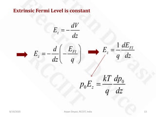 p-n junction: built-in potential and constant Fermi level | PDF