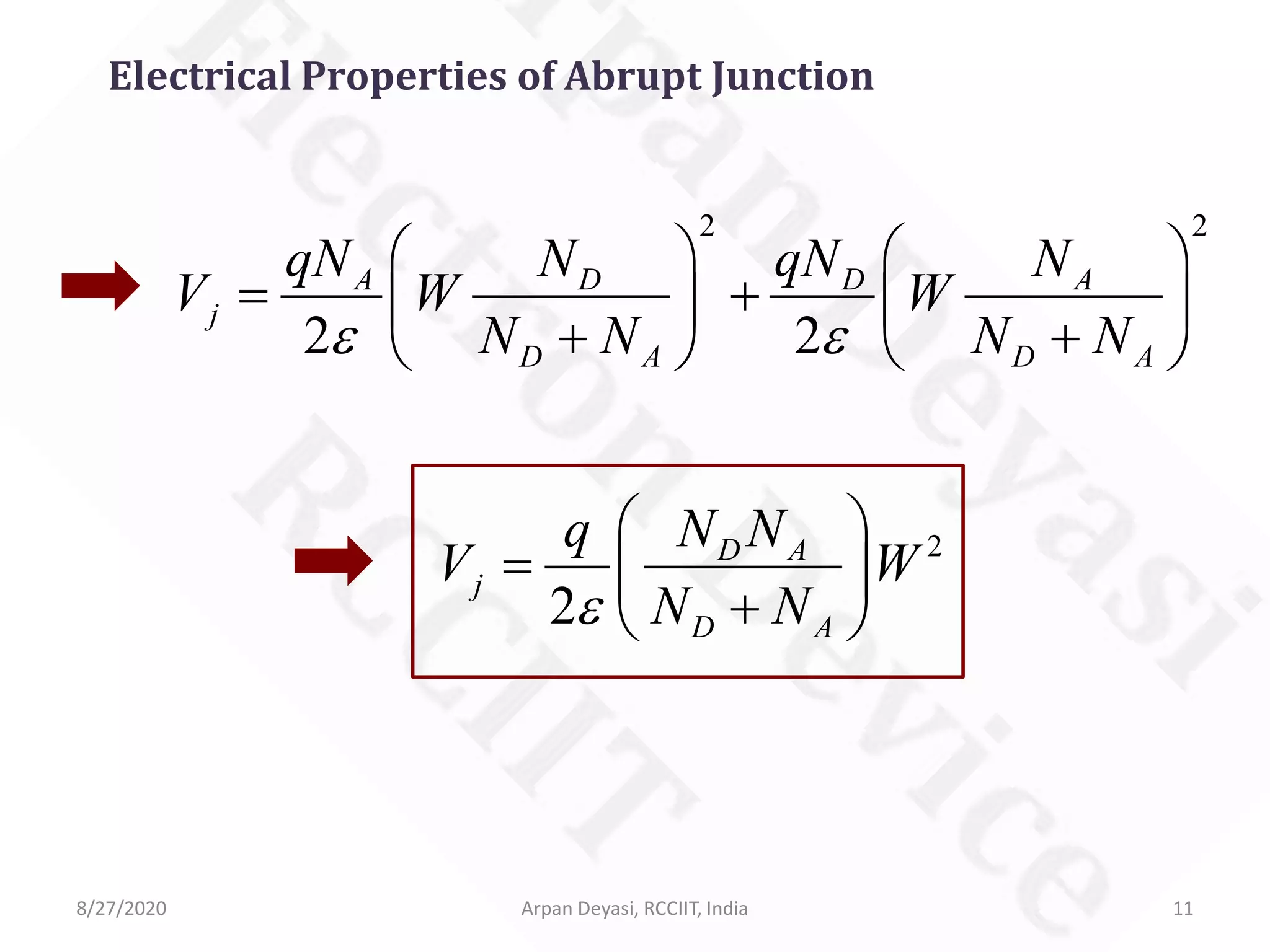 Electrical properties of p-n junction | PDF