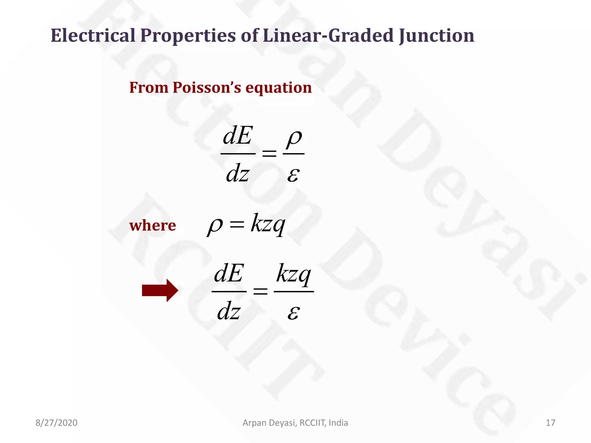 Electrical properties of p-n junction | PDF