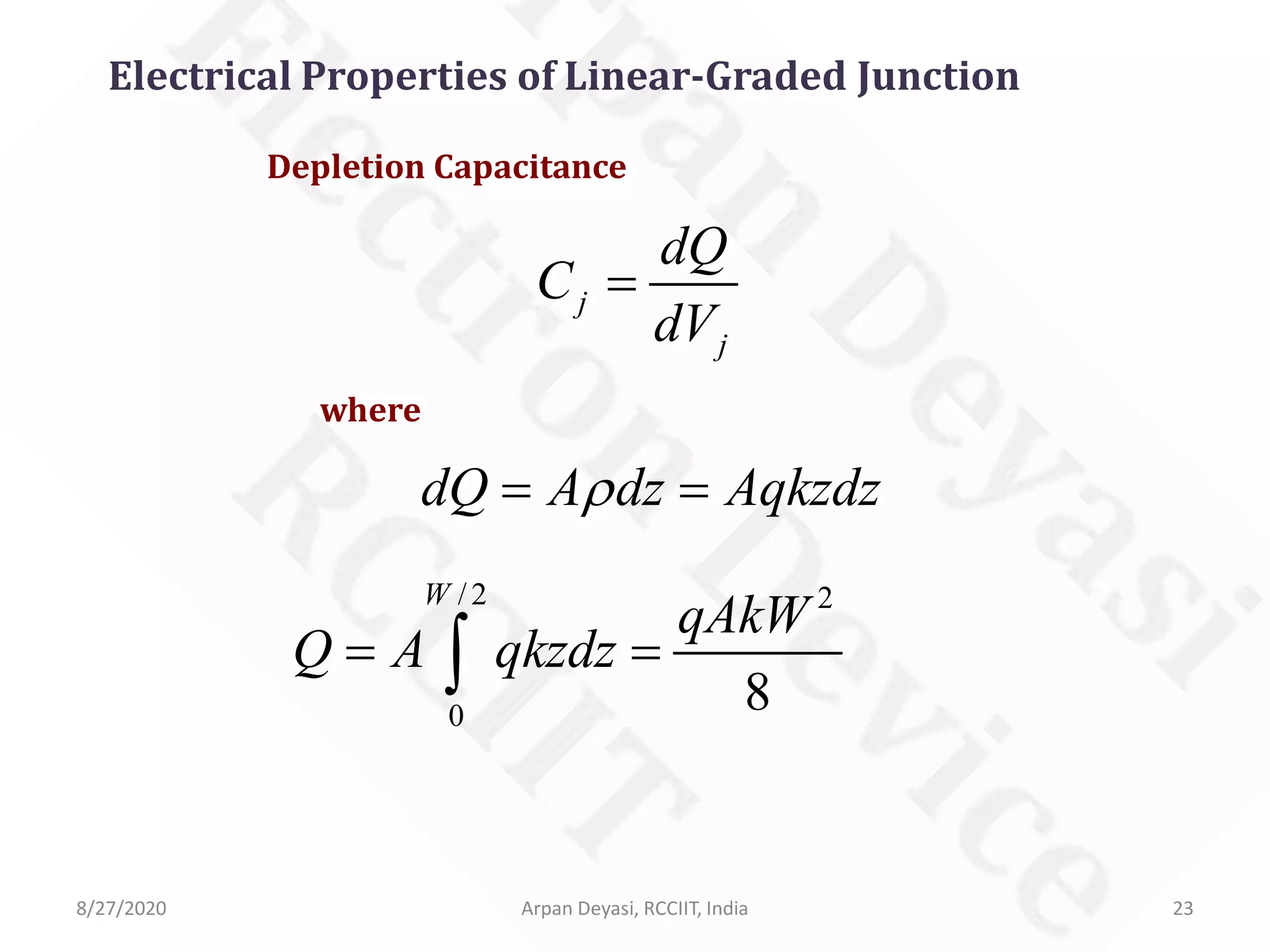 Electrical properties of p-n junction | PDF