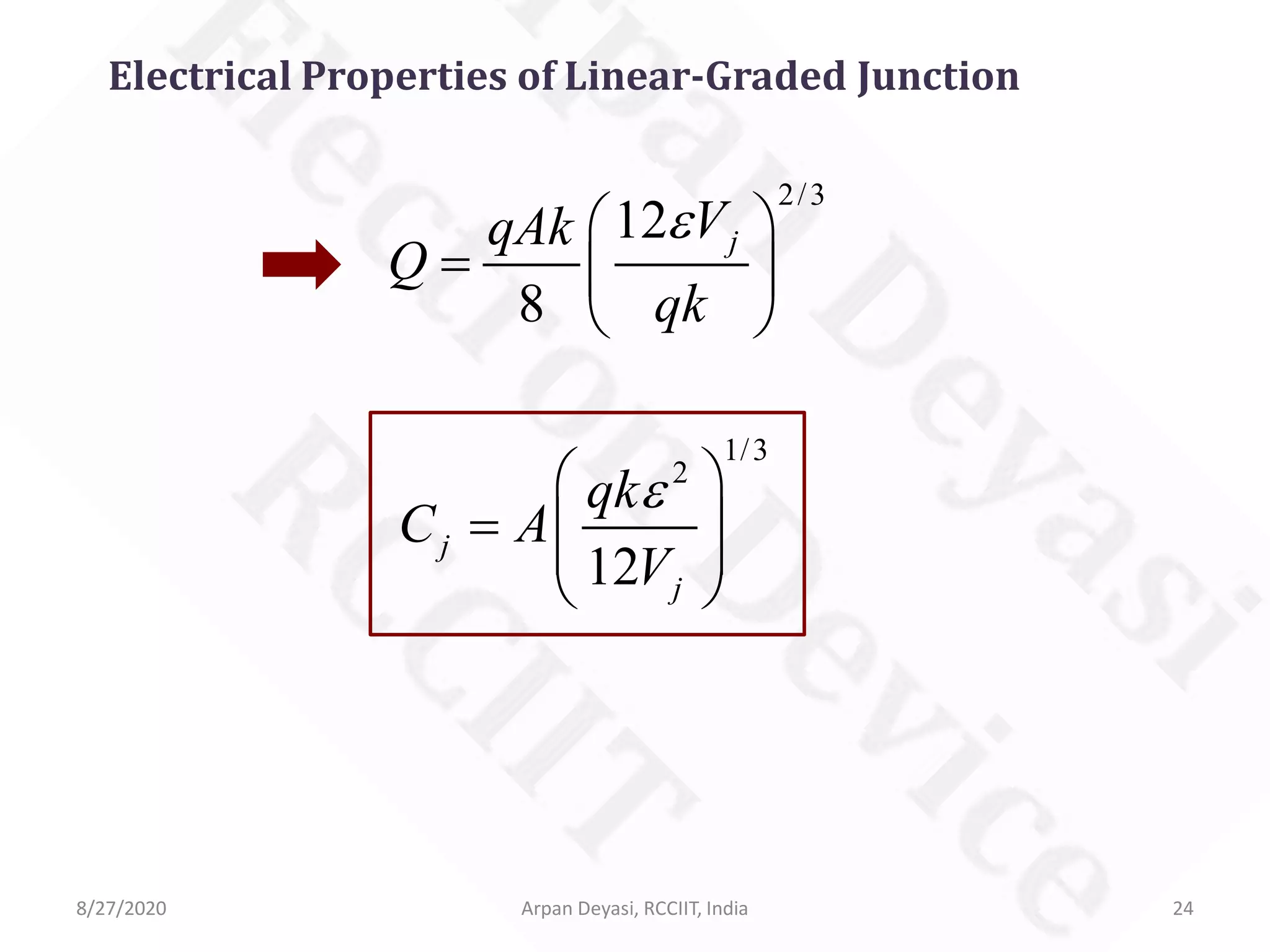 Electrical properties of p-n junction | PDF