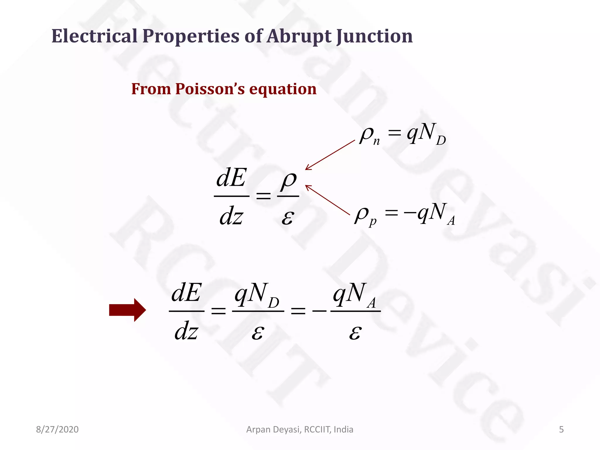 Electrical properties of p-n junction | PDF