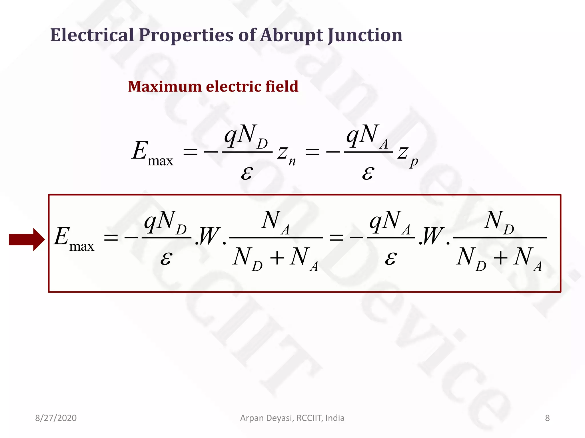 Electrical properties of p-n junction | PDF