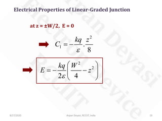 Electrical properties of p-n junction | PDF