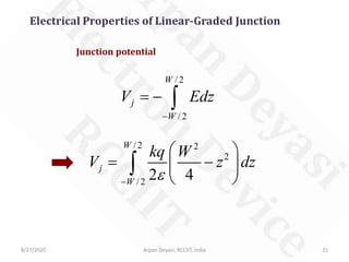 Electrical properties of p-n junction | PDF