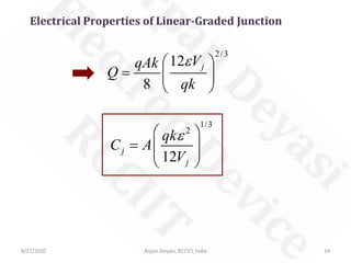 Electrical properties of p-n junction | PDF