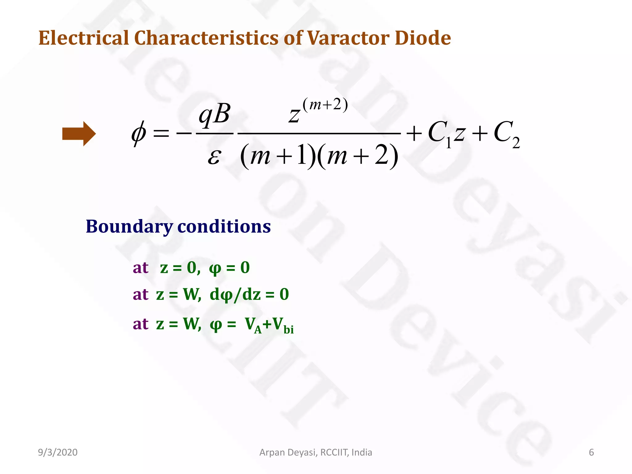 Varactor diode | PDF