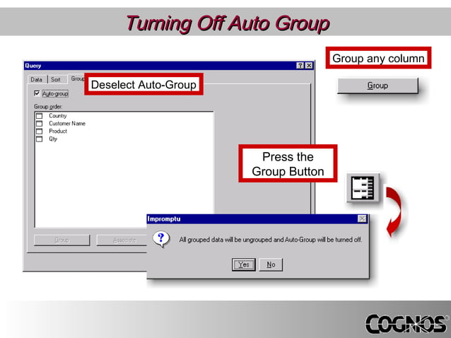 Cognos Module 4 summarizing data | PPT