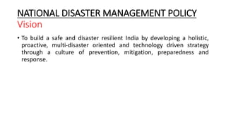 National disaster management policy for ktu dtudents | PPT