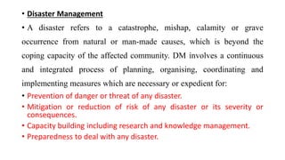 National disaster management policy for ktu dtudents | PDF