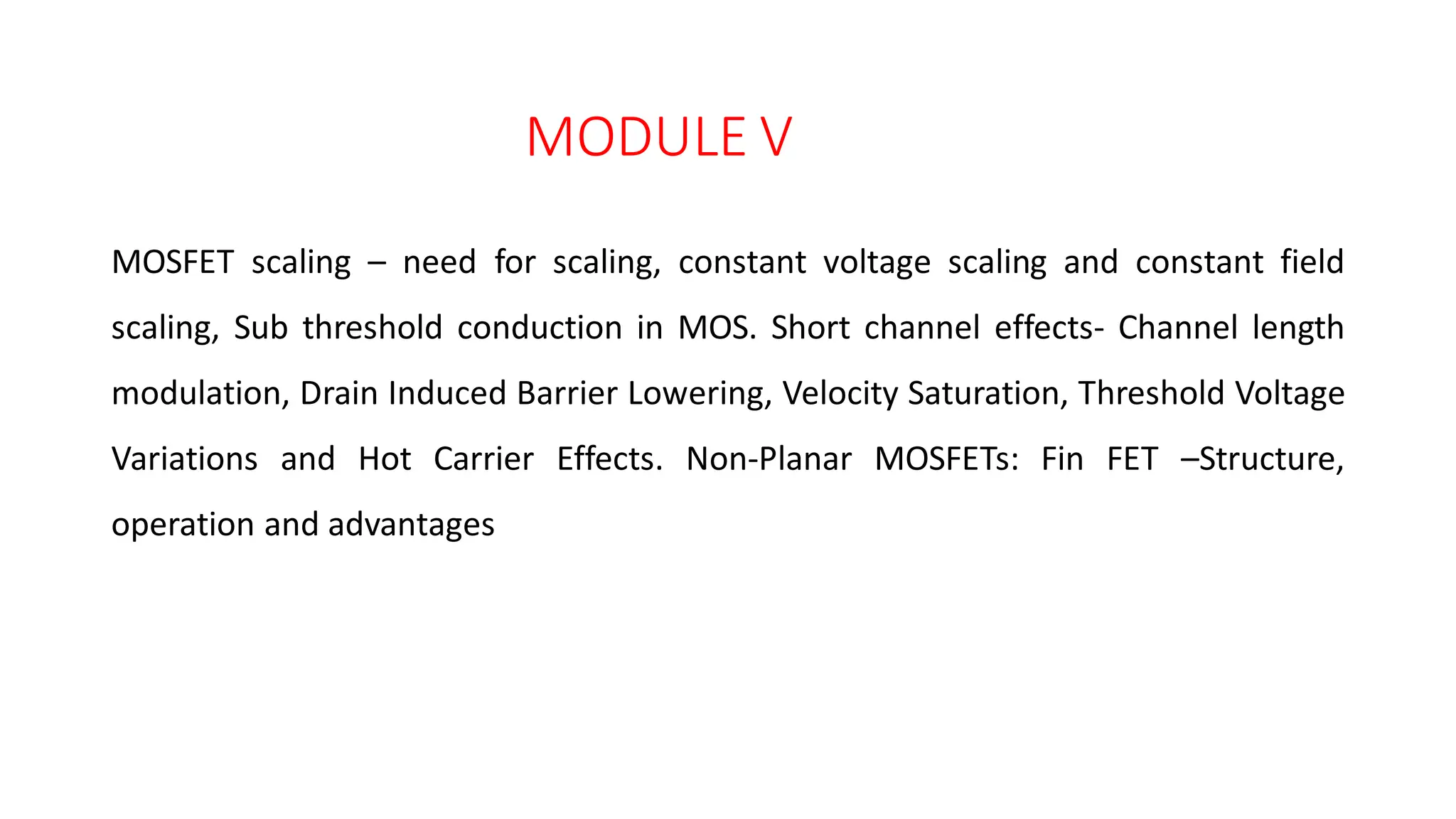 solid state electronics ktu module 5 slides | PDF