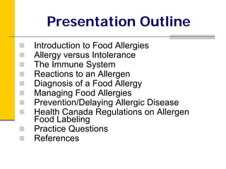 Module 5: Food Allergies and Intolerances | PDF