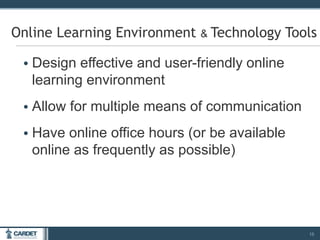 Overview of Online Teaching and Learning | PPT
