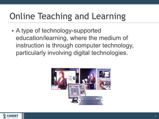Overview of Online Teaching and Learning | PPT