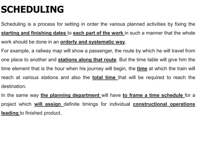 Module :-5 project scheduling and resource levelling | PPT