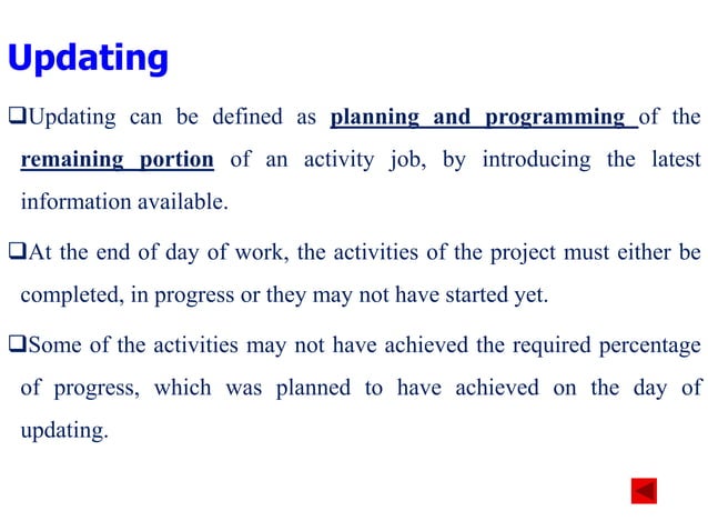 Module :-5 project scheduling and resource levelling | PPT