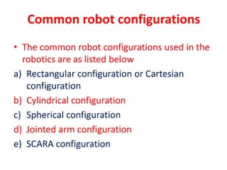 Mod 5 robotics | PPTX | Robotics | Technology & Computing
