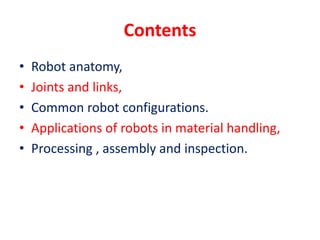 Mod 5 robotics | PPTX | Robotics | Technology & Computing