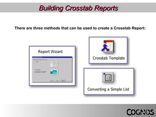 Cognos report Mod 6 advanced reporting | PPT