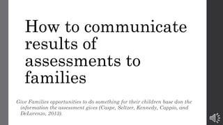 Family Engagement and Assessment Practices | PPT